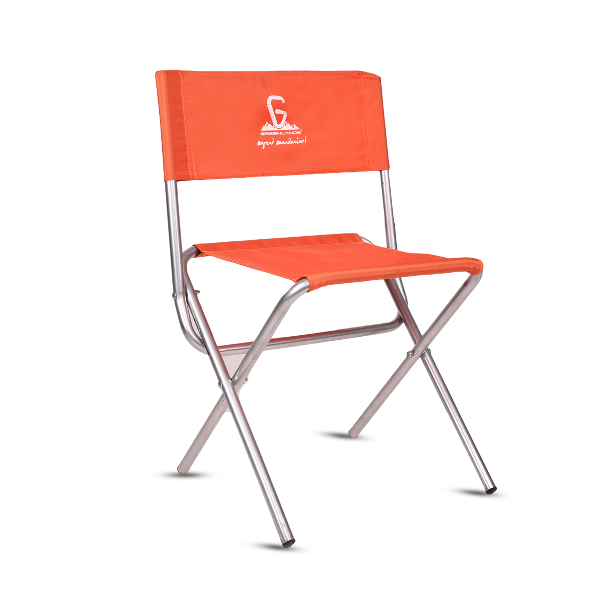 Greenlands Folding Aluminium Camping Chair in Red Colour for Outdoors ...